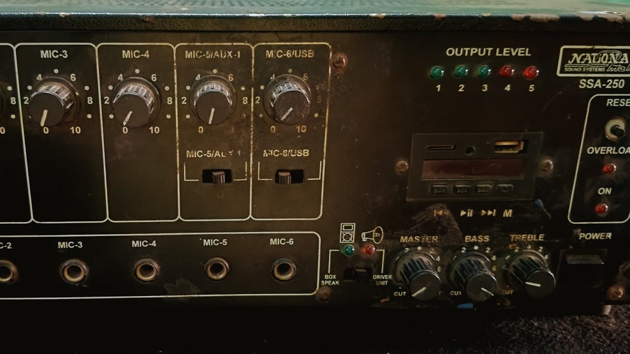 national ssa-250w amplifier🥰full review check time!! short video - YouTube