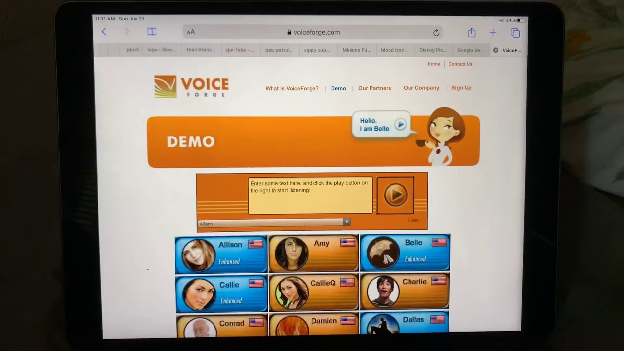 I don’t know how to fix VoiceForge Demos - YouTube