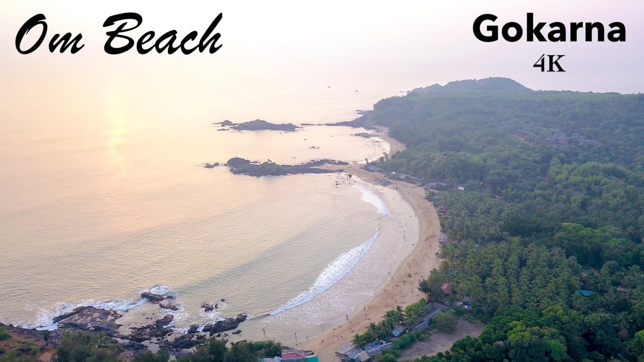 Om Beach Gokarna | Kudle Beach | Aerial View | Drone | Top Beaches ...