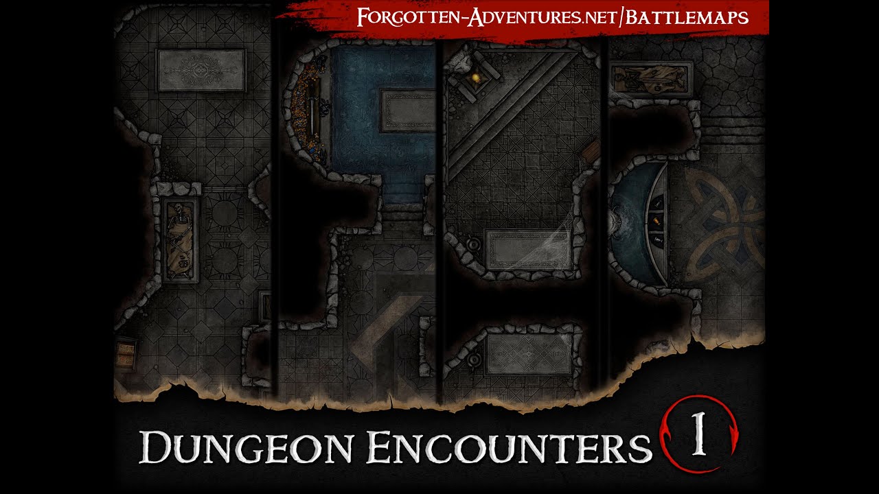 Dungeon Encounters - Pack 1 - Foundry VTT Preview [Premium Pack] - YouTube