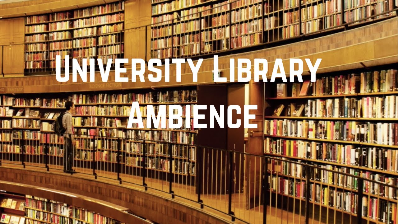 University Library Sounds I Study Ambience I 1 Hour I ASMR 📚 - YouTube