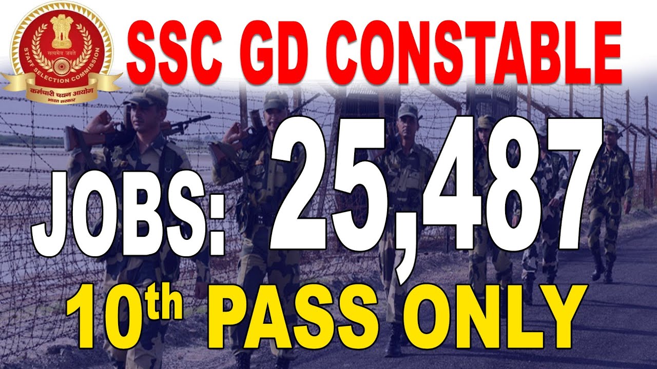SSC GD CONSTABLE NOTIFICATION 2025 | Total Jobs 25,487 📢# ...