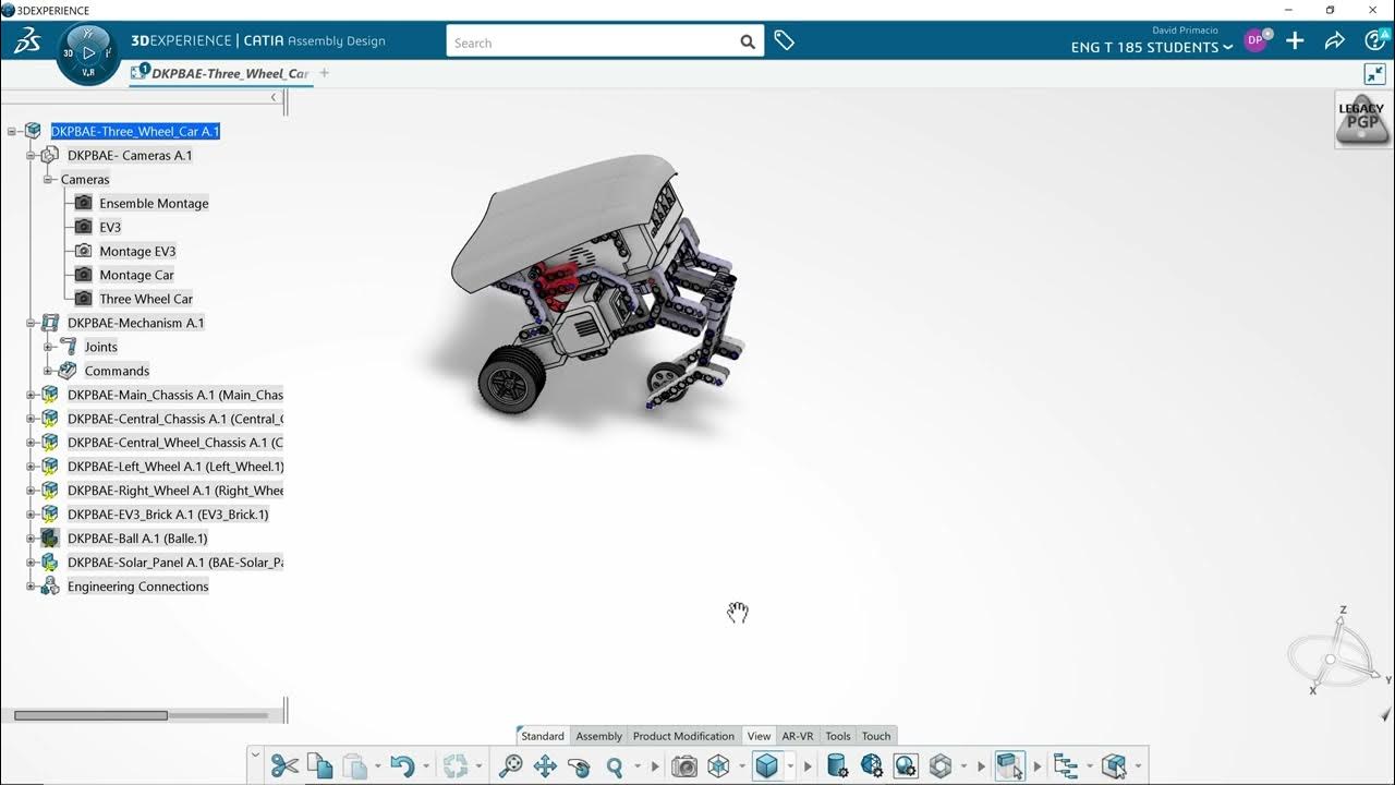 Model Manipulation 4 Rotate CATIA 3D EXPERIENCE - YouTube