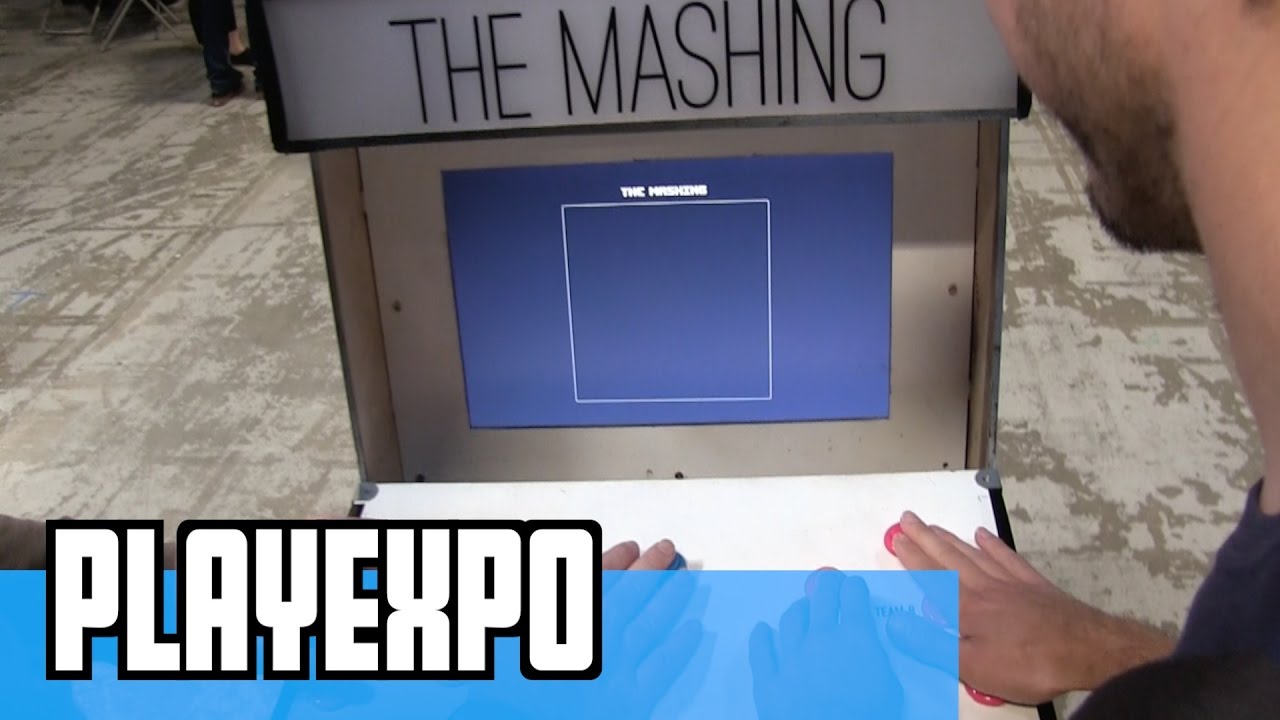 THE MASHING Awkward Arcade BATTLE | Mashing buttons at Play Expo 2016 ...