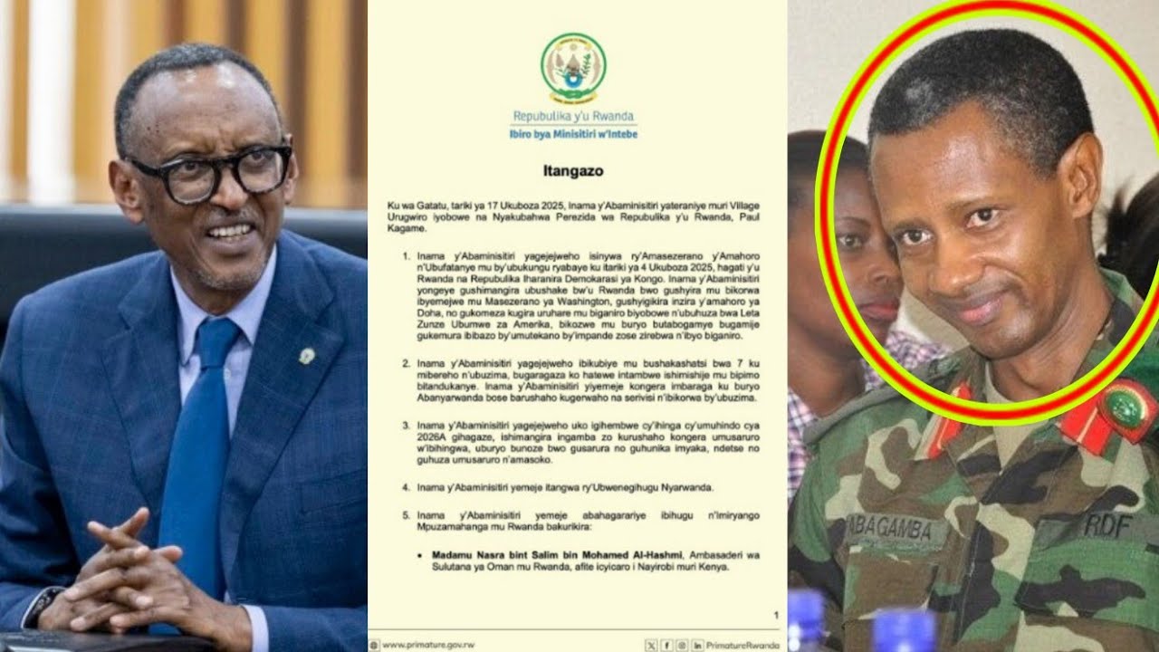 BITUNGURANYE: COL.TOM BYABAGAMBA WARUFUNGIWE I KIGALI NGIYO INKURU ...