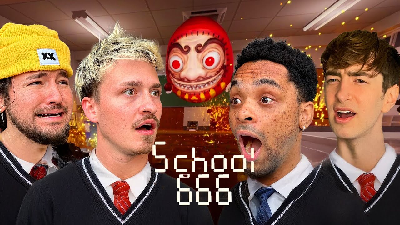 Exploring a Haunted School w/ Jc Caylen, Reggie & Dev | School 666 - YouTube