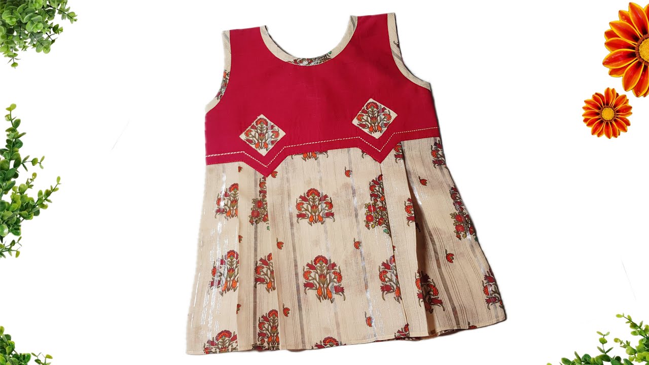 Round Neck Baby Frock Cutting And Stitching | Patch Work Baby Dress ...