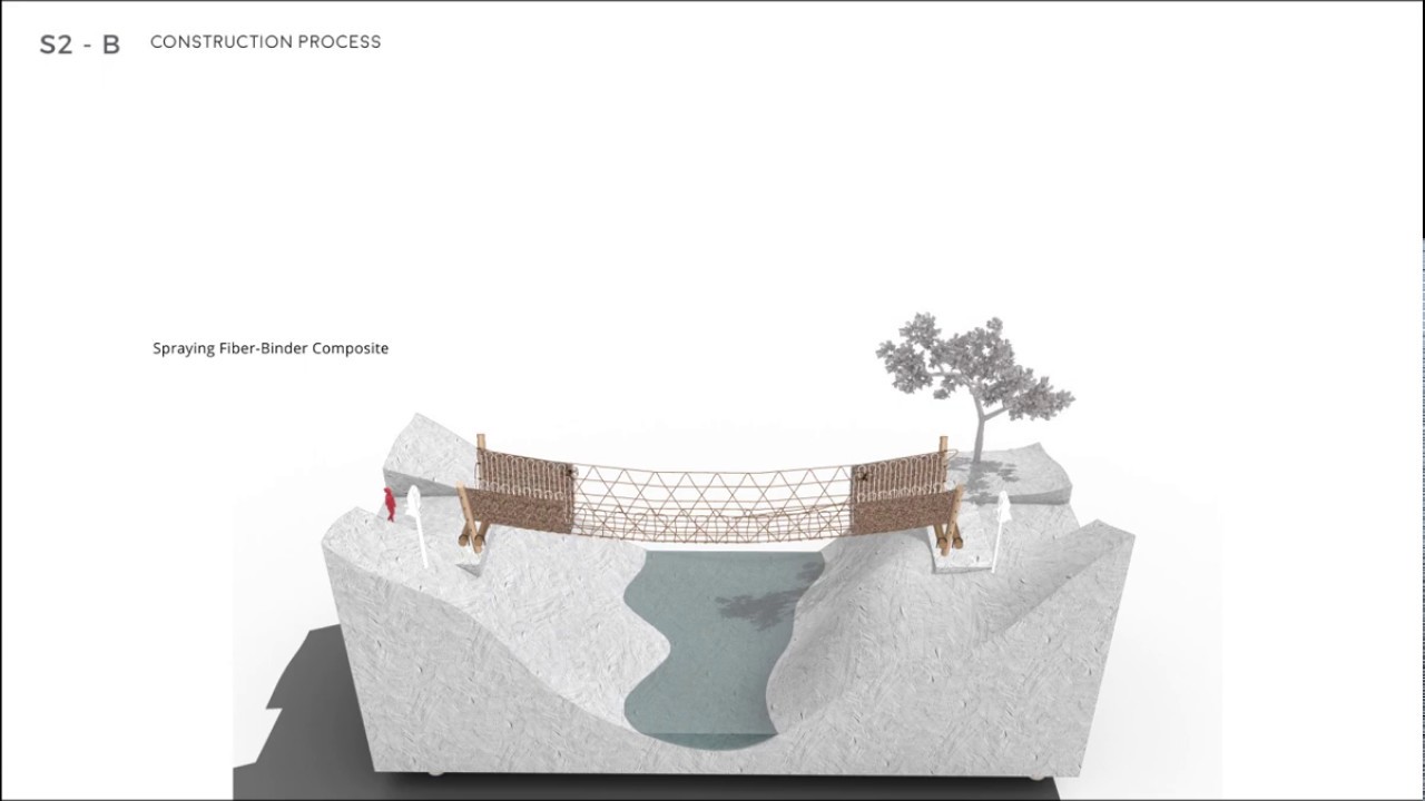 Fiber_Tangled_ Bridge construction process - YouTube