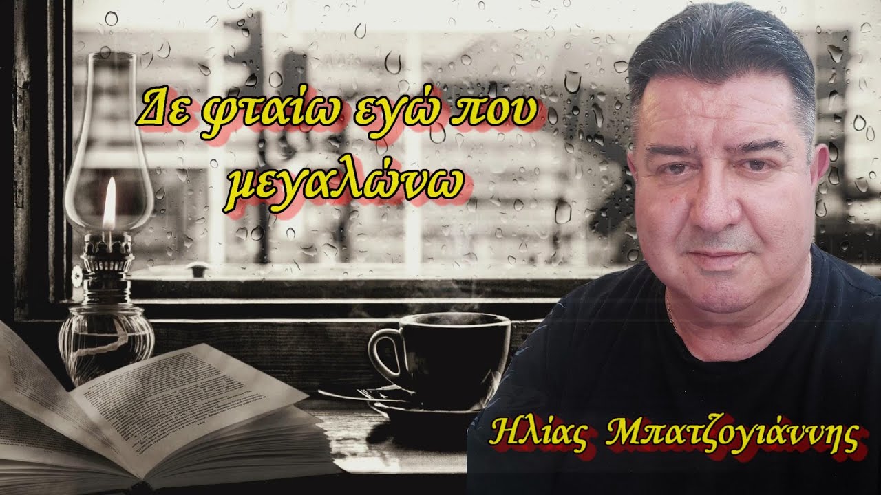 Δε φταίω εγώ που μεγαλώνω - Ηλίας Μπατζογιάννης - YouTube