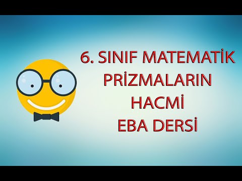6. Sınıf Matematik Prizmanın Hacmi Konu Anlatımı Eba Dersi #matematik