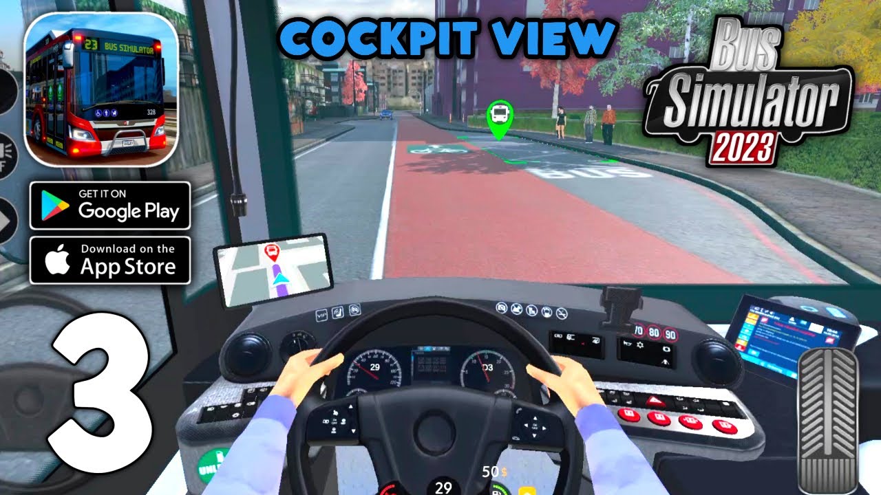 Bus Simulator 2023 - Cockpit View - Gameplay (Android,IOS) Part 3 - YouTube