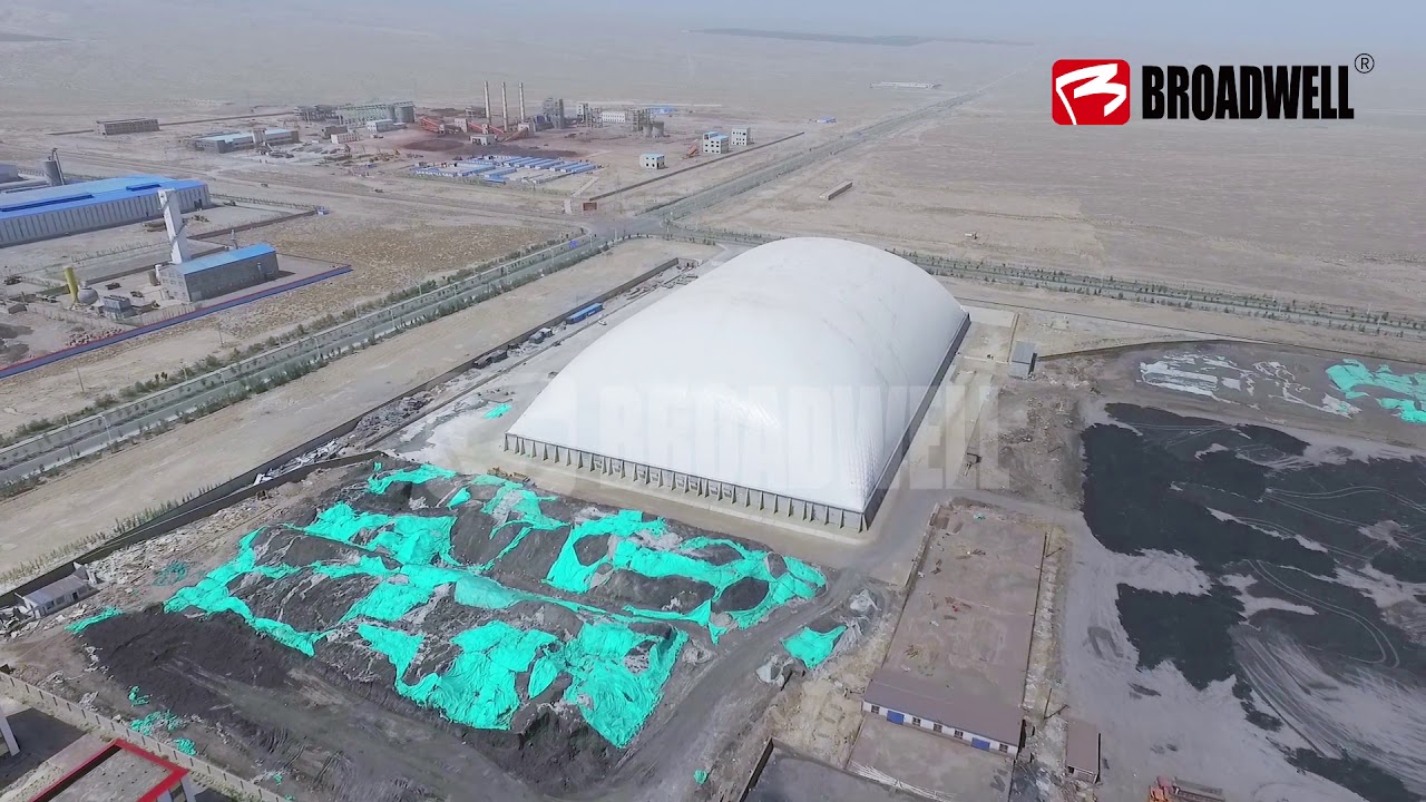 Industrial Storage Air Dome - Manganese Ore - YouTube