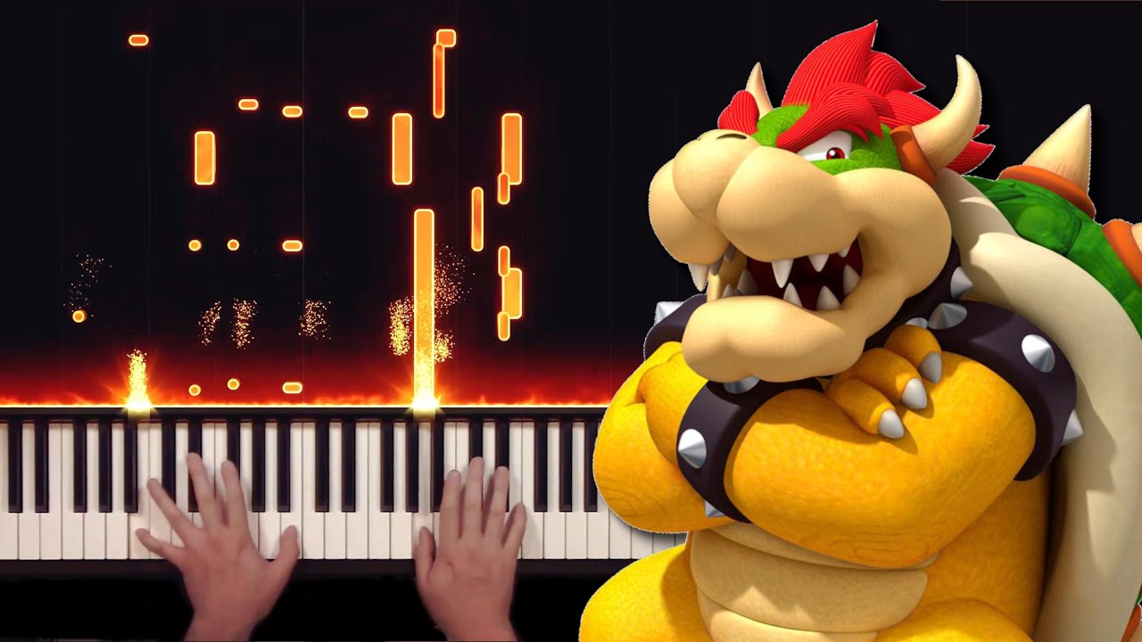 Bowser Theme (World 8) Super Mario 3D World - Stride Piano Cover - YouTube