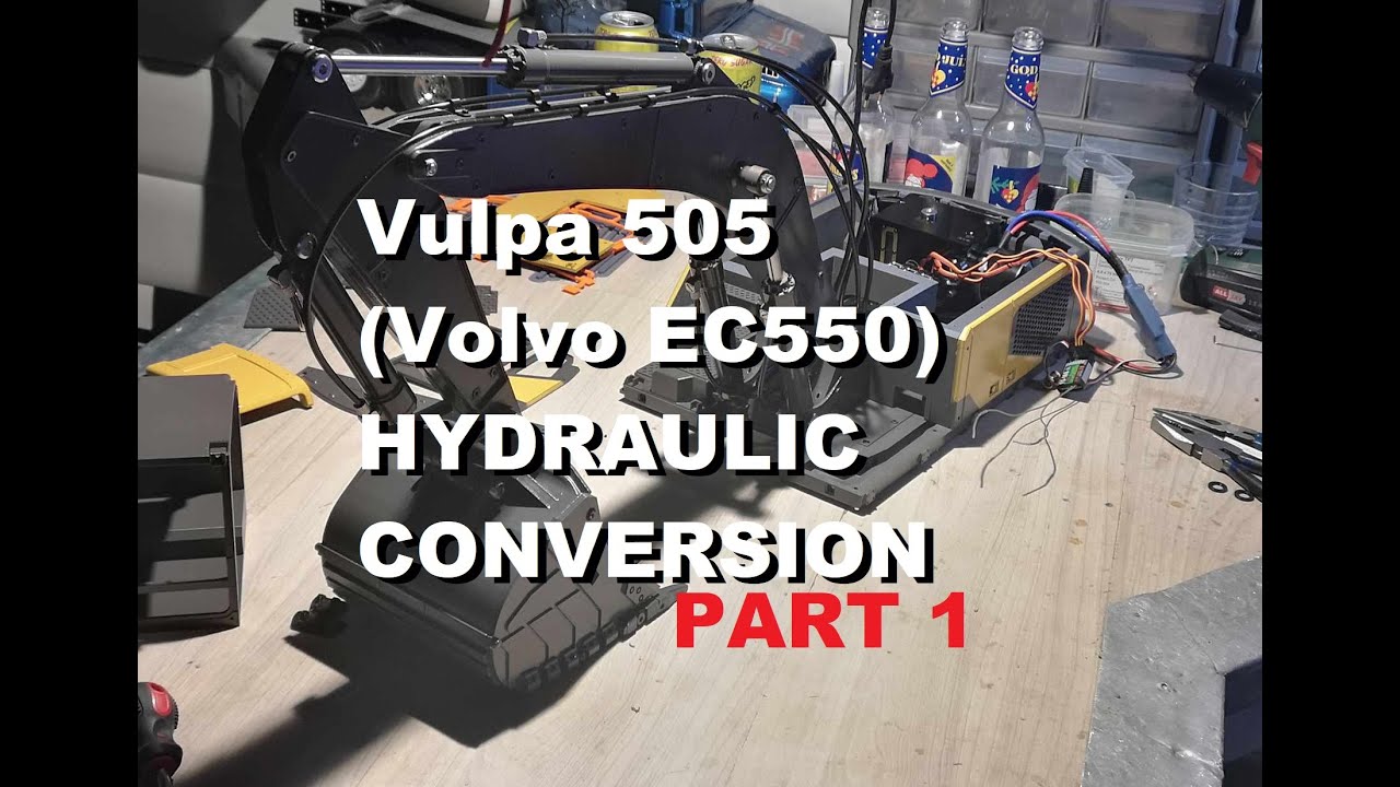 Volvo EC550 (Vulpa 505) Hydraulic Conversion - Part 1 - YouTube