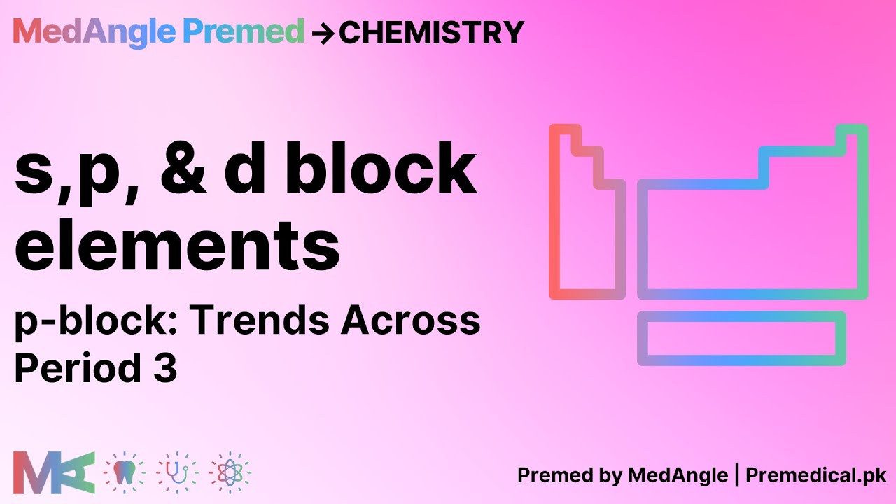 s, p & d block elements - p-block: Trends across Period 3 [English/Urdu ...