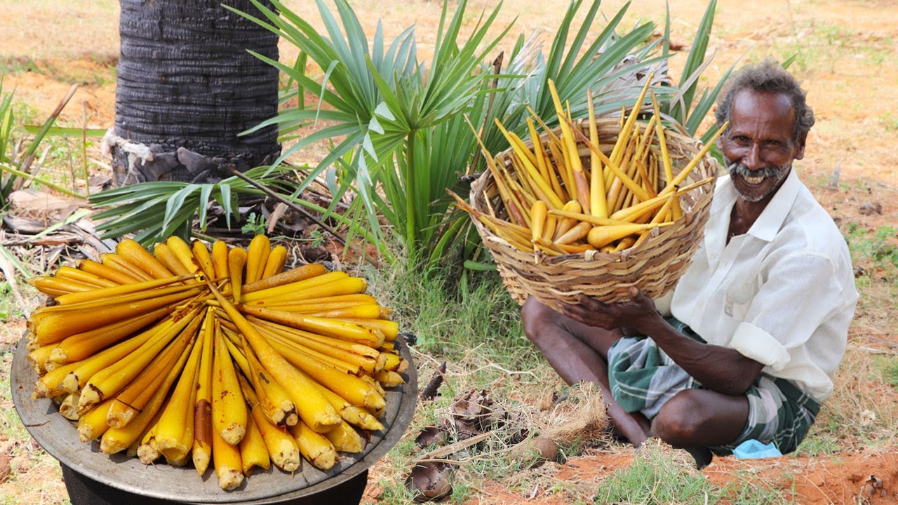 PALMYRA TUBER RECIPE | Our Traditional food Palmyra tuber patty ...