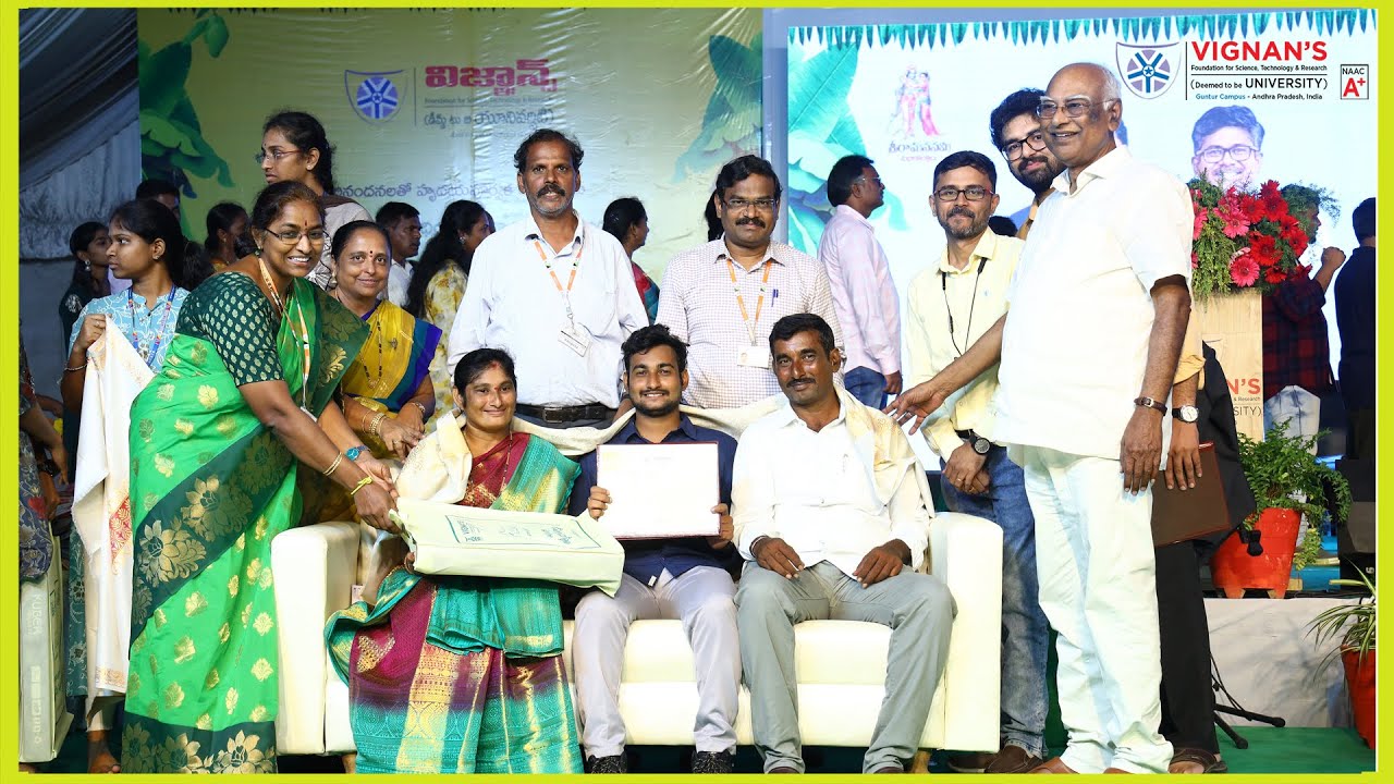 Unlocking Future Success: Glimpses of Vignan's Parents' Felicitation ...