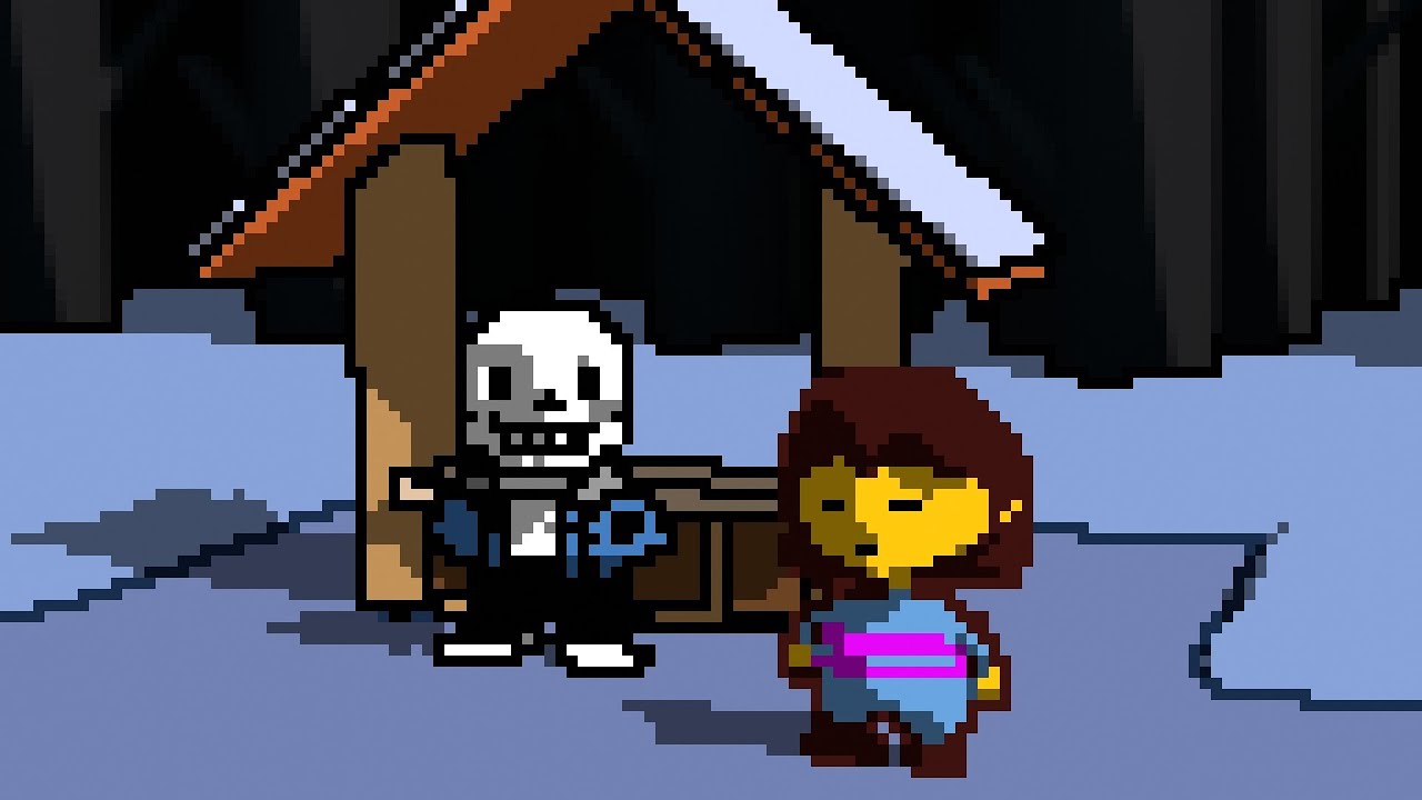 Sans, chilling in Undertale - YouTube
