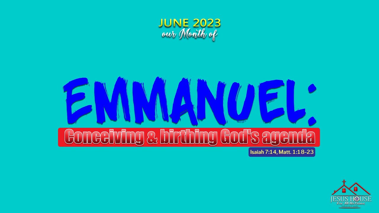 Pastor Tayo Ojo | Emmanuel - Conceiving & Birthing God's Agenda - YouTube