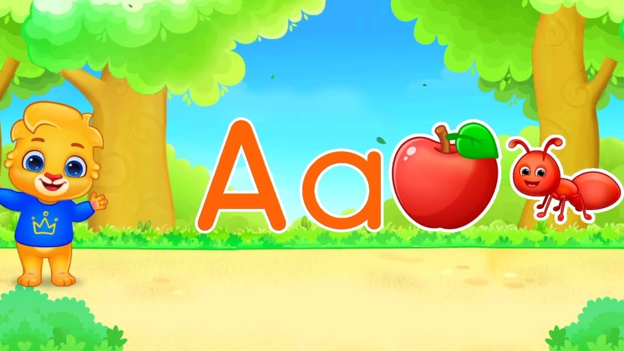 Aa . A game for children to touch letters, Aa kids videos.Aa children ...