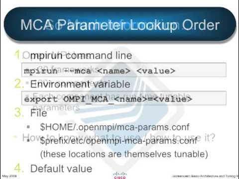 General architecture and Open MPI tuning - YouTube
