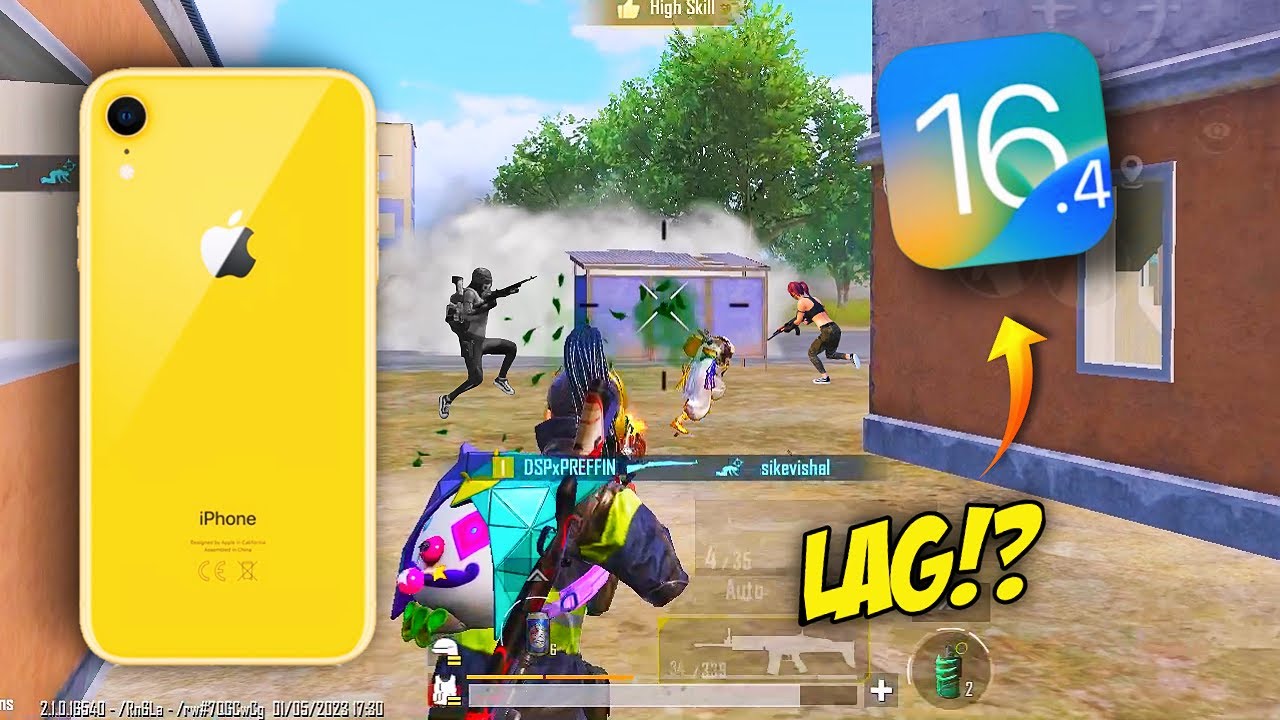 🔥iPhone XR BGMI Gameplay after iOS 16.4.1 | Power of A12 Bionic Chip ...