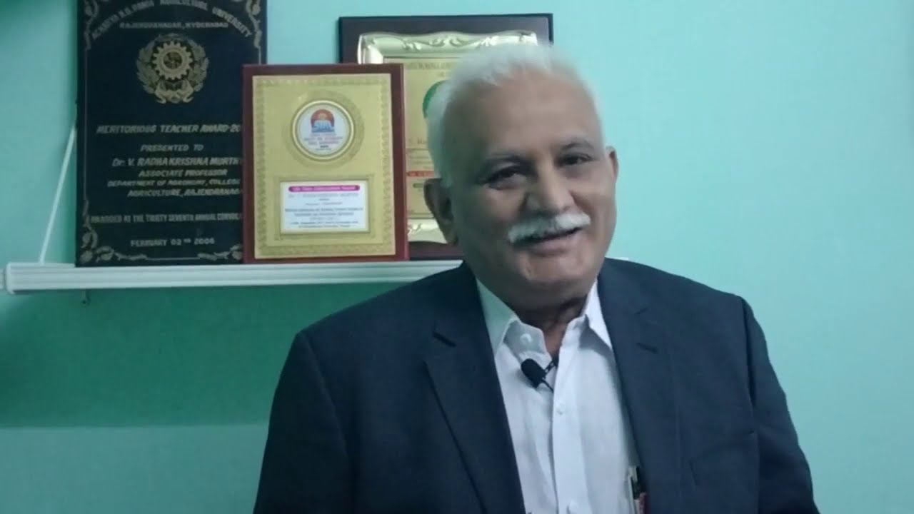 My Intro Dr. V. Radha Krishna Murthy # Agrometeorology, Farmers & Rural ...