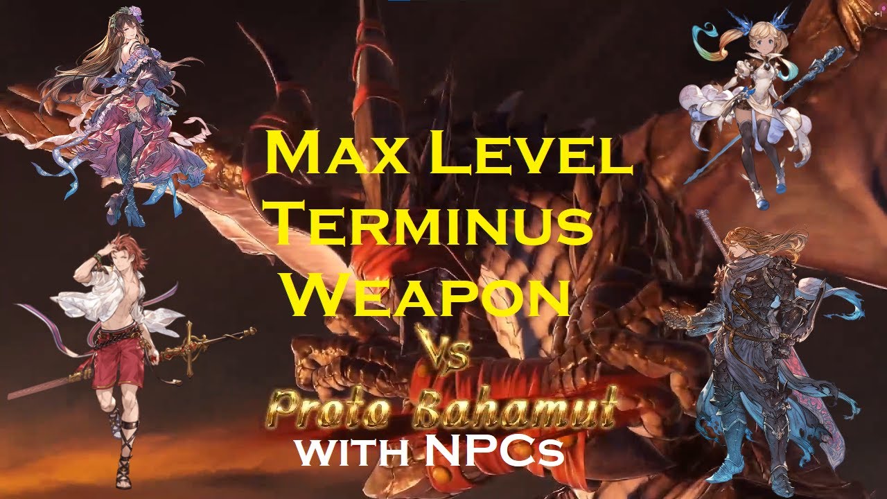 Percival Fully Ascended Terminus Weapon vs Proto-Bahamut with NPCs ...
