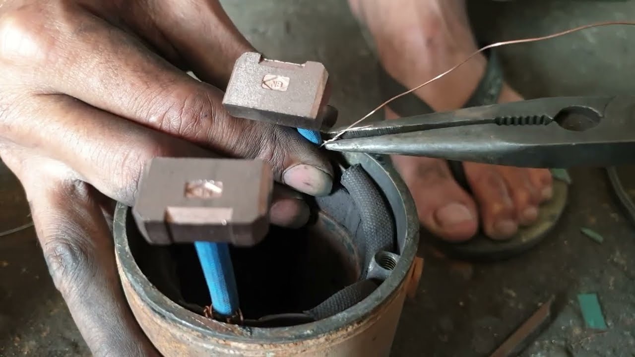 I turn A Old Broken Starter Motor into a new and powerful Starter Motor ...