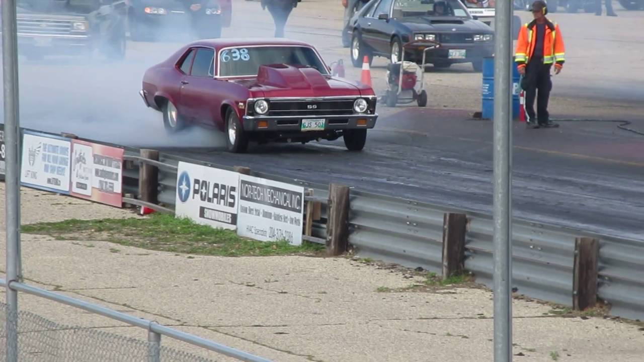 Chevrolet Nova Interlake Dragway wheelie - YouTube