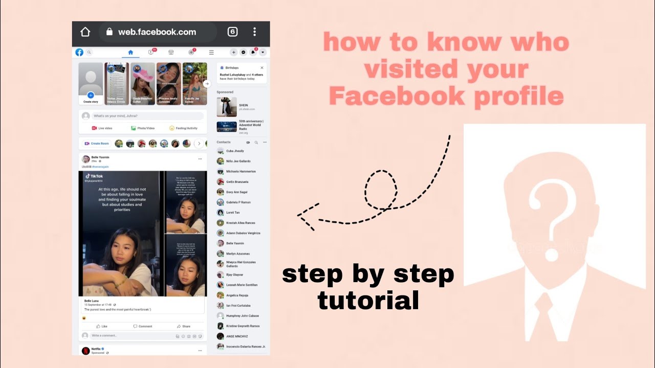 HOW TO KNOW WHO VISITED YOUR FACEBOOK PROFILE USING CHROME (ANDROID ...