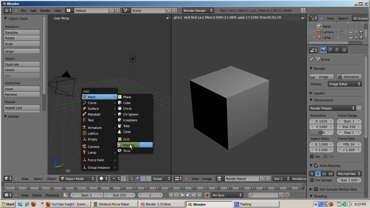 Ira Krakow's Blender 2.53 Render Options - YouTube