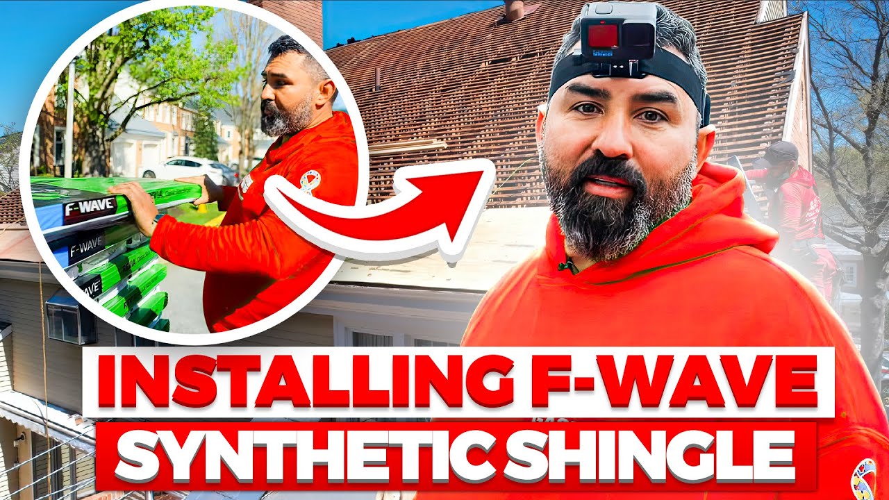 Installing A new product F-Wave Synthetic Shingle For the First Time - YouTube