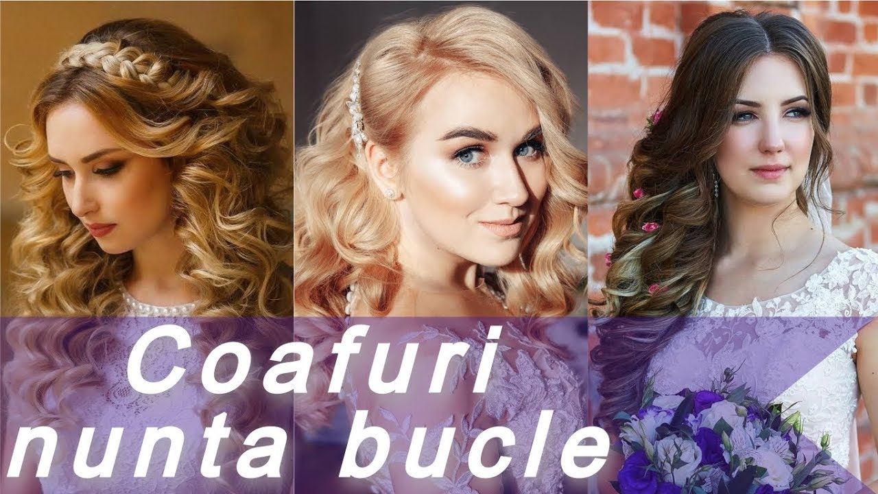 Top 20 💐 idei de coafuri nunta bucle - YouTube