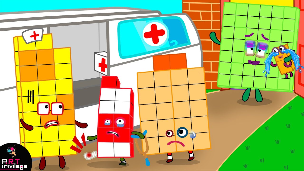 Oh no, Numberblocks 11 has a broken Leg | Numberblocks Fanmade Coloring ...