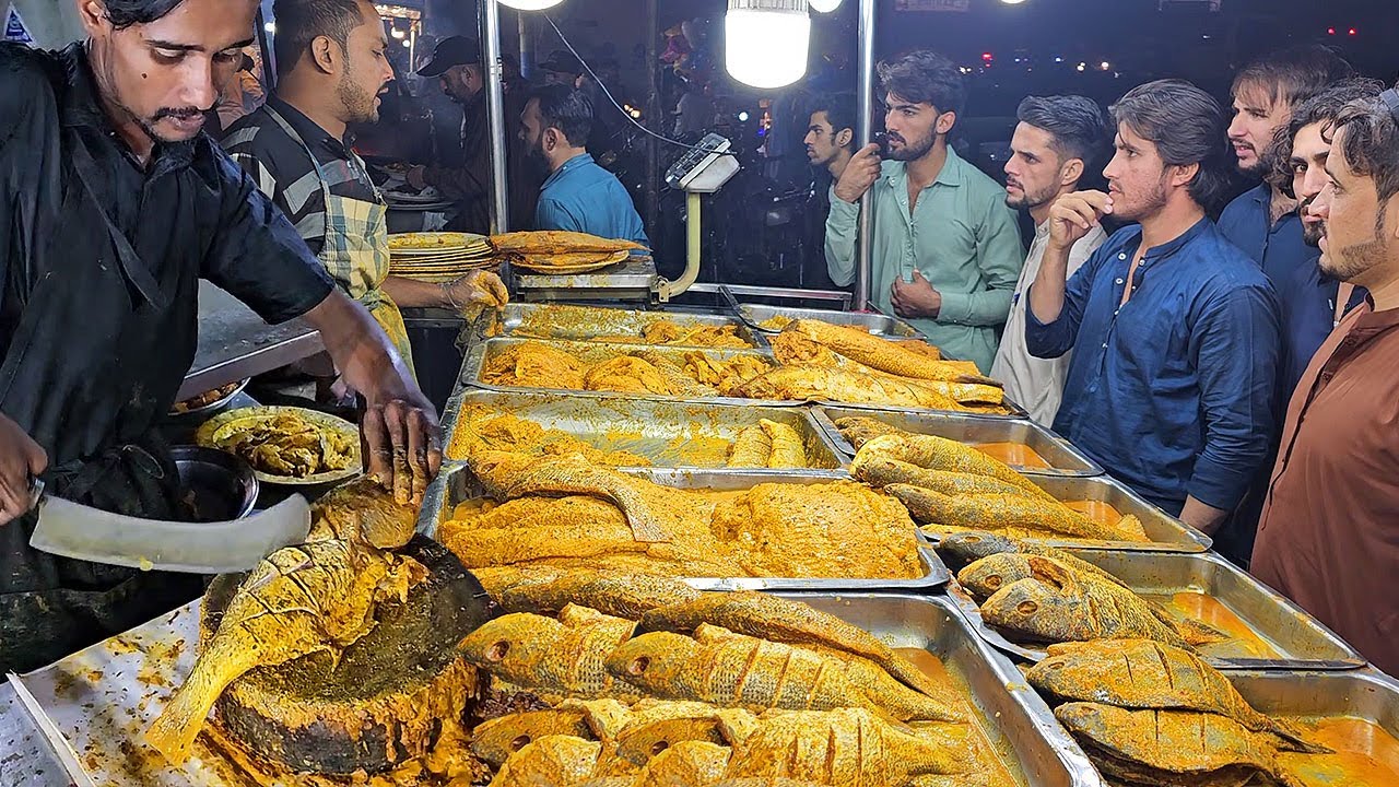 Khan Quetta Fish Point | Biggest Seafood Street - Cooking Peshawari ...
