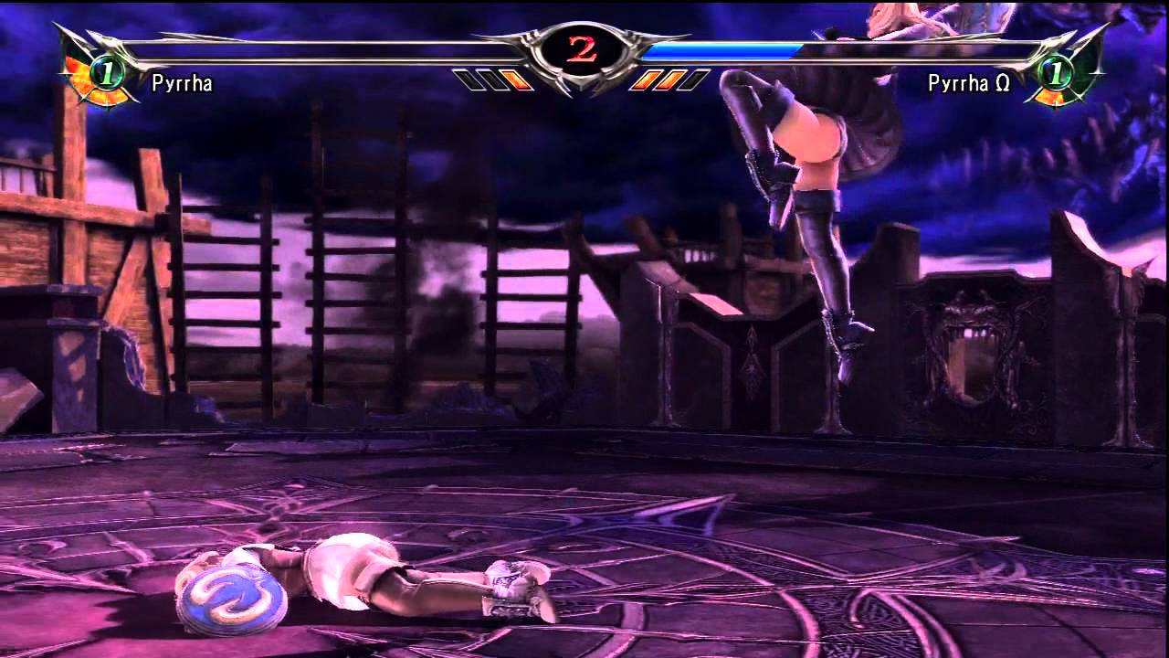 SoulCalibur V Pyrrha vs Pyrrha Omega - YouTube