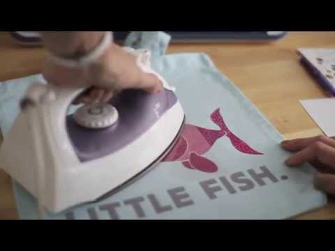 ScanNCut Tutorial Project: Heat Applied Transfer Vinyl Tote Bag Tutorial - YouTube