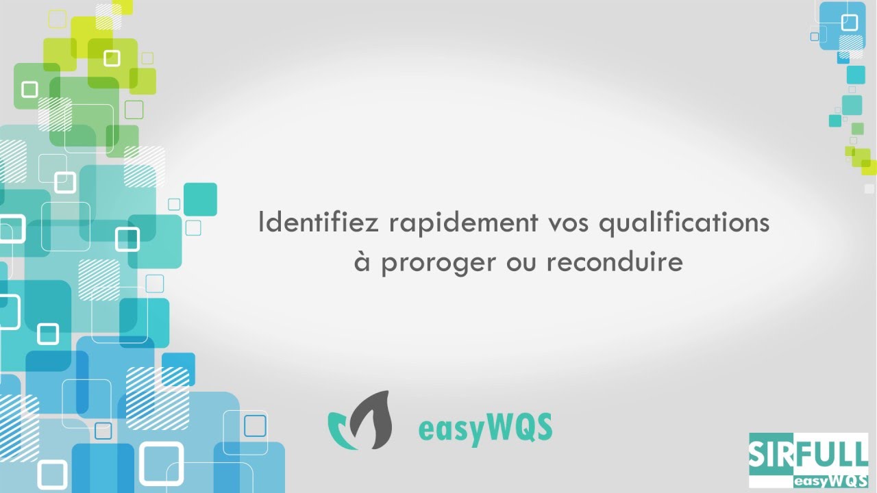 [TUTO] Reconduire une QS / QO | easyWQS - YouTube