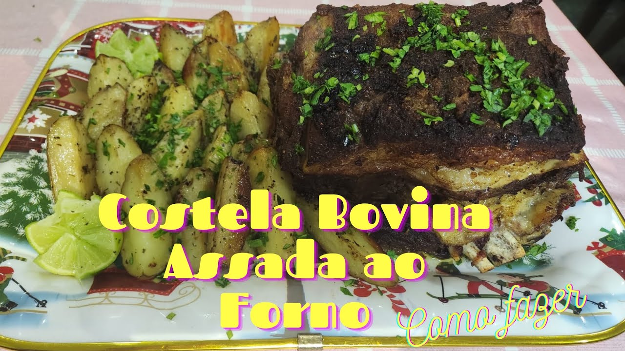 costela minga assada no forno - YouTube