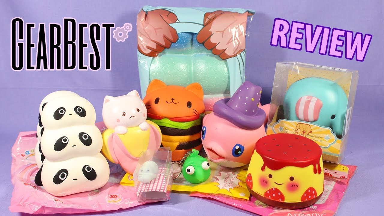 CUTE~ Character Squishies! - GearBest Review Package - YouTube