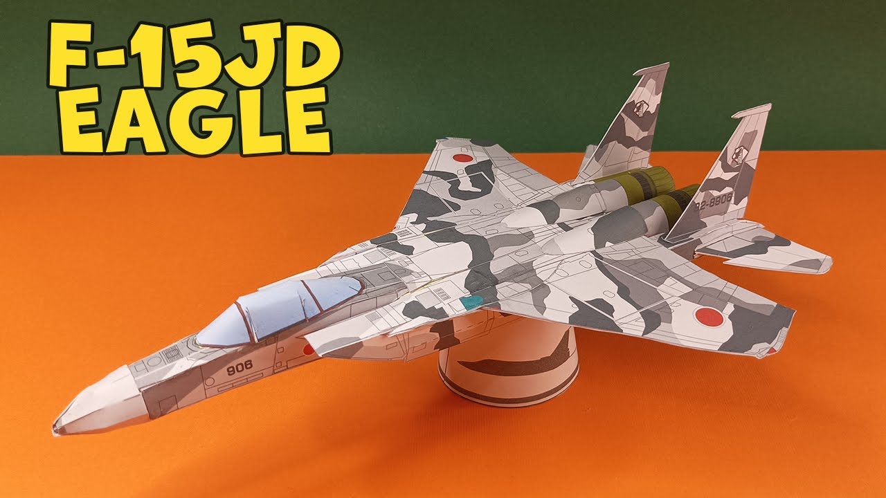 F-15 Paper Airplane 3D model | BEST PAPER JET FIGHTER - How to make a ...