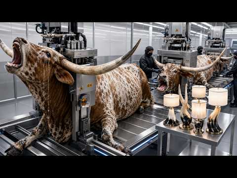 Inside the Texas Longhorn Horn Factory | How Luxury Designer Horn Lamps Are Made