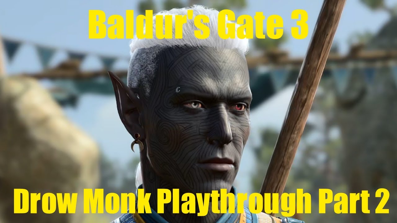 Just Getting Started | Baldur's Gate 3 Drow Monk Playthrough | Part 2 ...