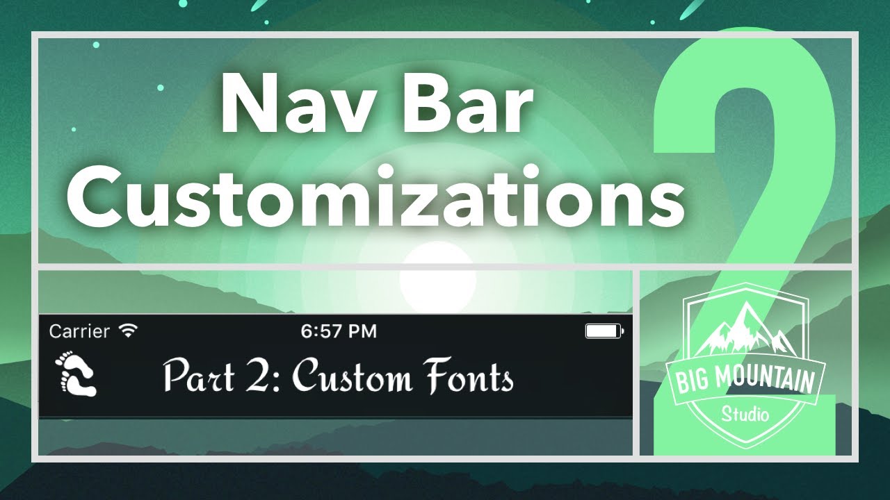 Customizing The Nav Bar Part 2 Fonts iOS Xcode 8 Swift 3 YouTube Customizing The Nav Bar Part 2 Fonts iOS Xcode 8 Swift 3 YouTube