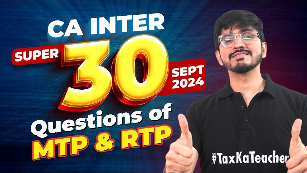 Super 30 Questions of MTP & RTP - YouTube