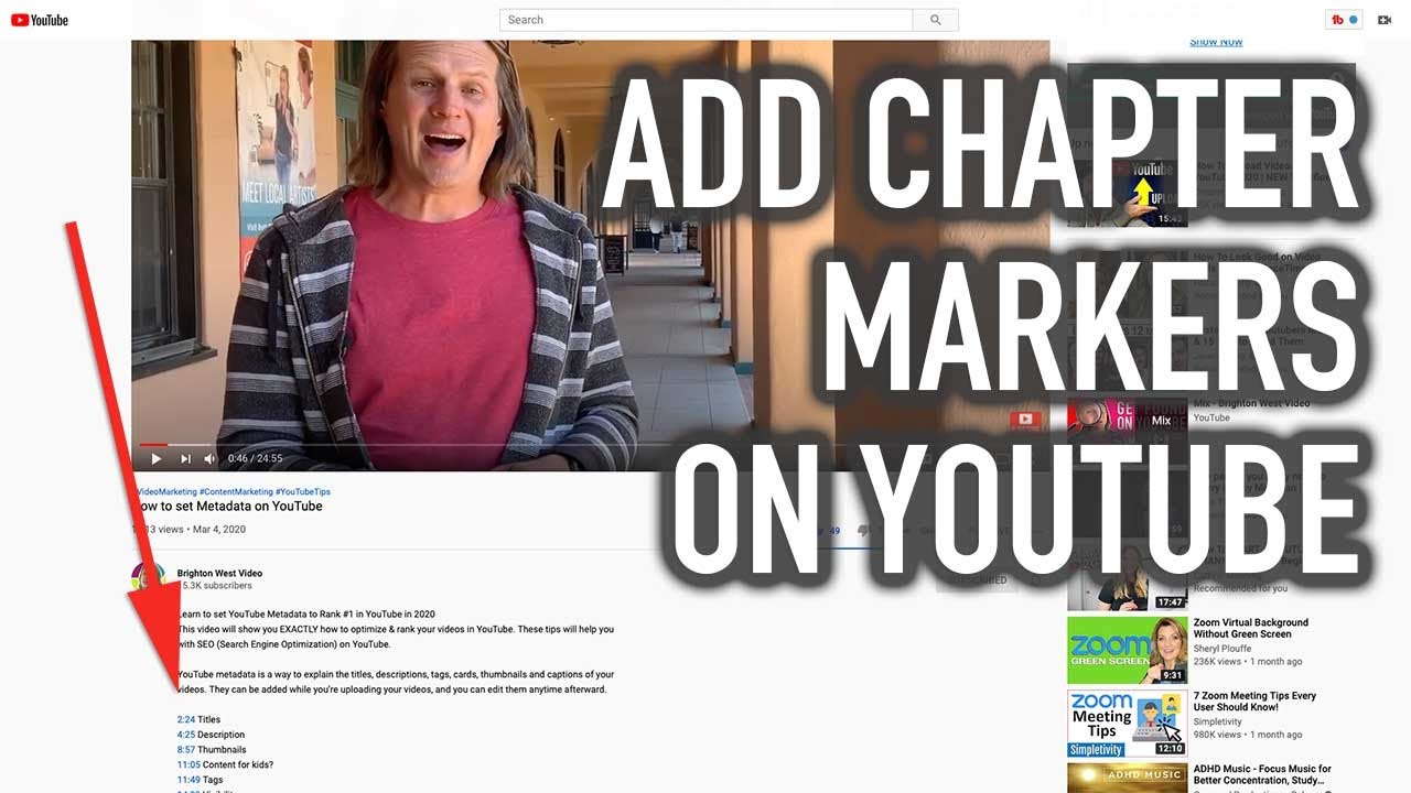 Youtube Chapter Markers 2020 - YouTube