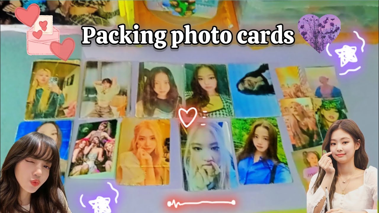 packing photo cards 💖. packing orders. #kpop #aesthetic #diy # ...