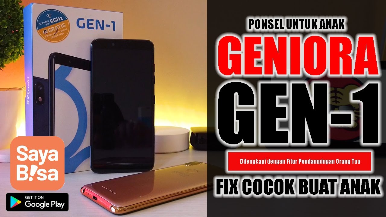 Ponsel Untuk Anak Sekolah GENIORA GEN 1 - Smartphone Untuk Anak Belajar ...