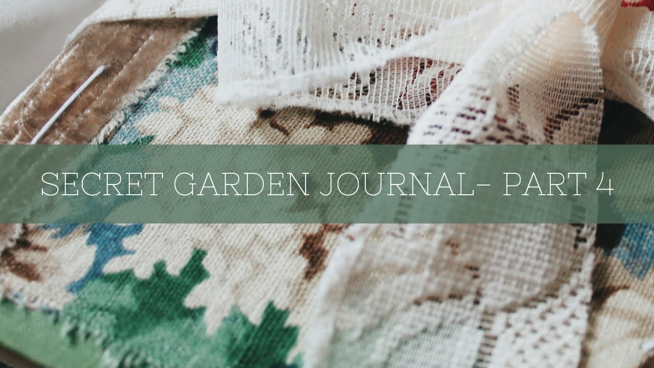 How I sew hard cover journals | Secret Garden Journal | Part 4 | - YouTube